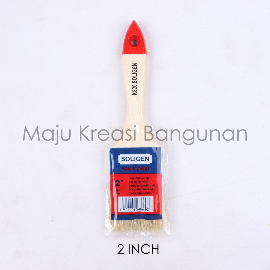 Jual Kuas Cat Soligen 2" Inch K820 Kayu Paint Brush 820K Tembok Dinding ...