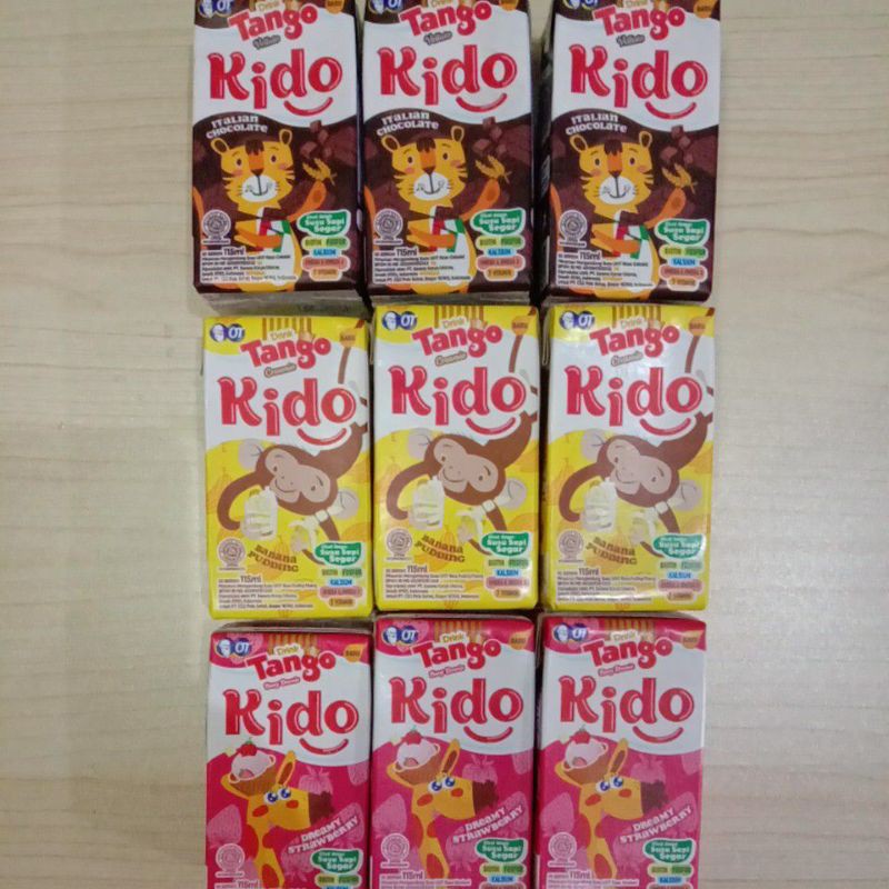 Jual Tango Kido 5pcs*115ml / susu UHT Tango 115ml | Shopee Indonesia