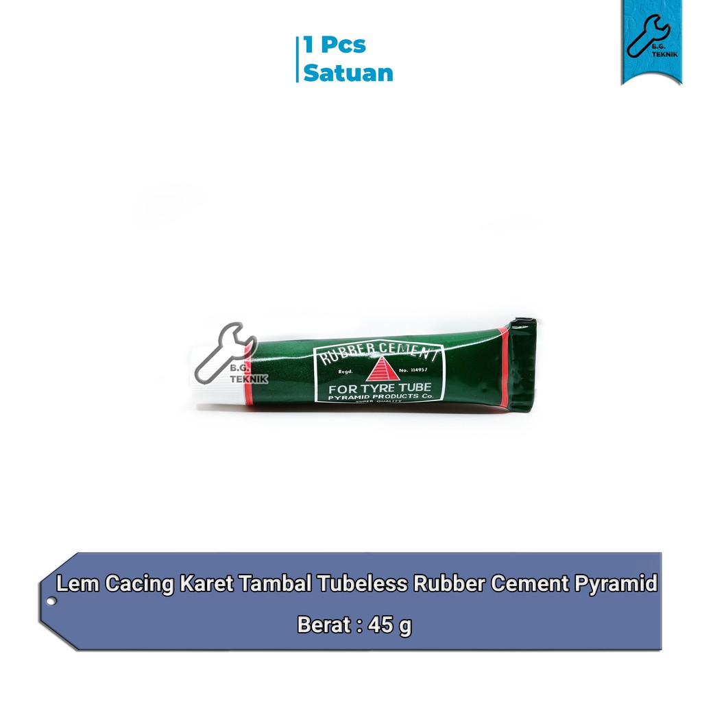 Jual Rubber Cement Lem Cacing Tubeless Karet Tambal Tip Top Pyramid [40 ...