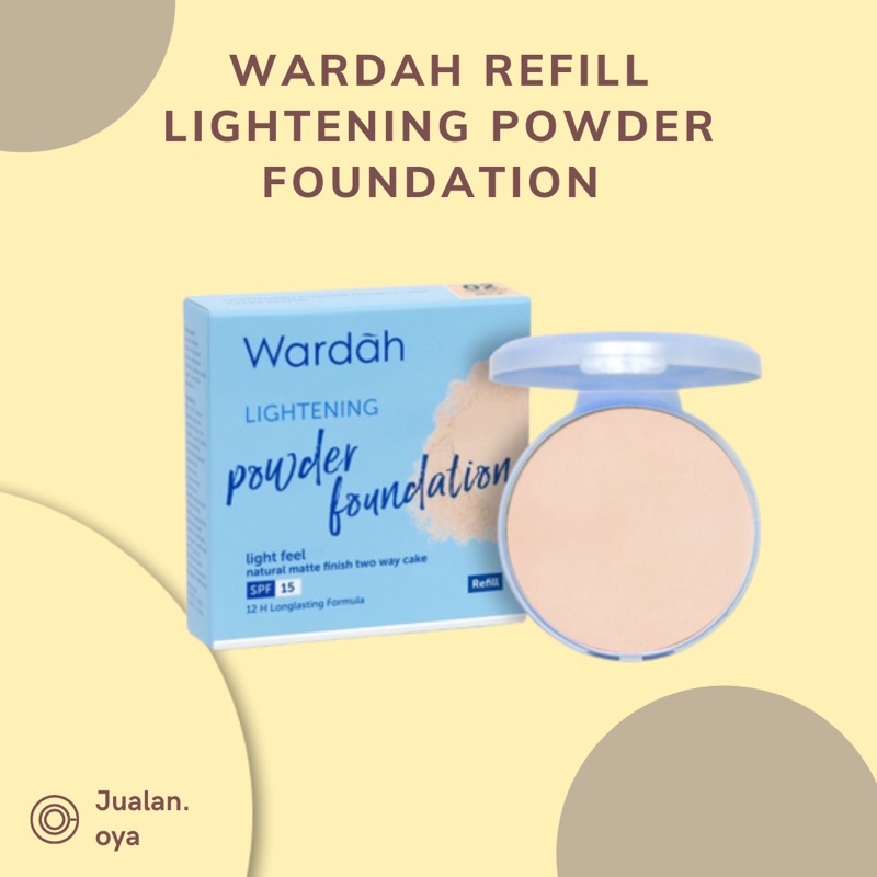 Jual Wardah Refill Lightening Powder Foundation | Shopee Indonesia