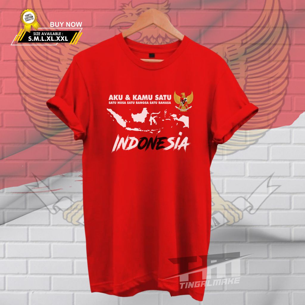 Jual DTF | AKU DAN KAMU SATU UNISEX | KAOS KEMERDEKAAN HUT RI KE 77 2022 | BAJU KEMERDEKAAN HUT ...