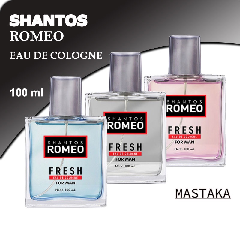 Jual SHANTOS Romeo Parfum Pria Fresh Eau De Cologne 100 ml | Shopee ...