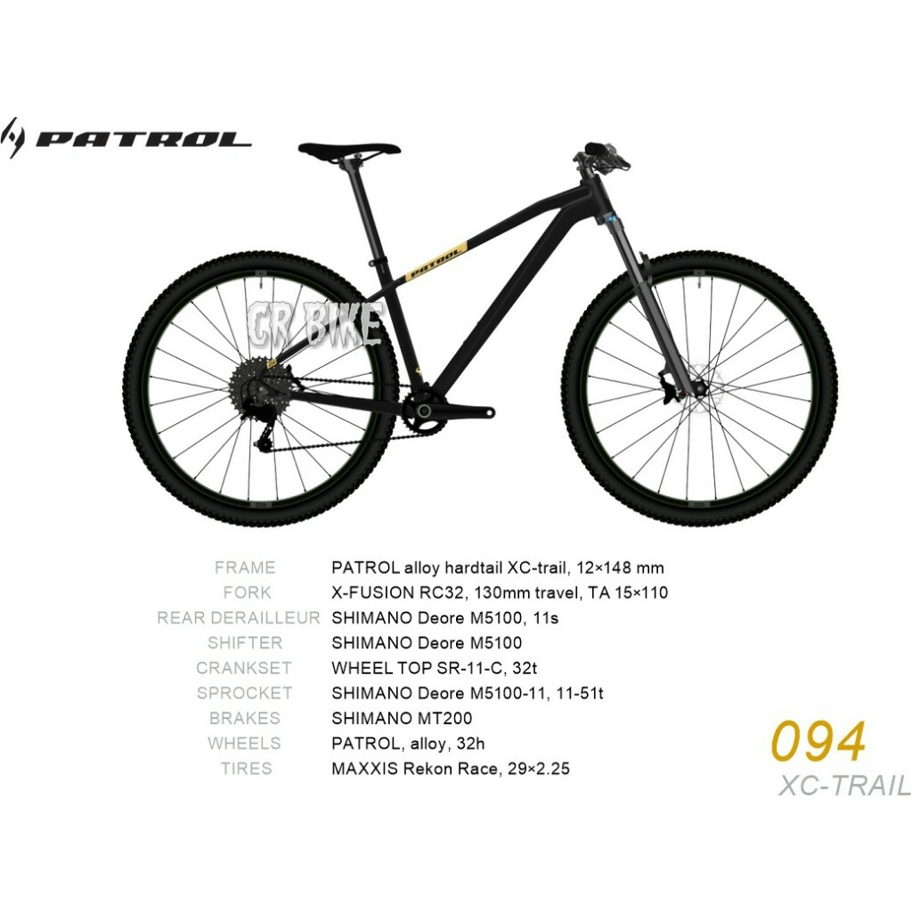 Jual Sepeda Gunung PATROL 094 SHIMANO DEORE 11 SPEED HYDRAULIC MTB 29 ...