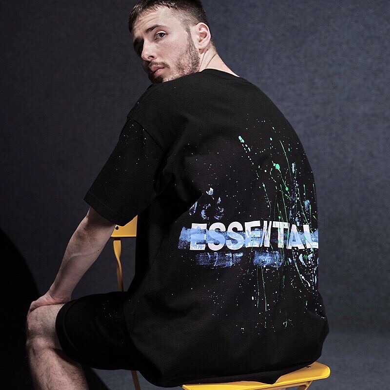 Jual Essentials Tshirt abstract Oversize Tshirt baju kaos fog tee fear ...