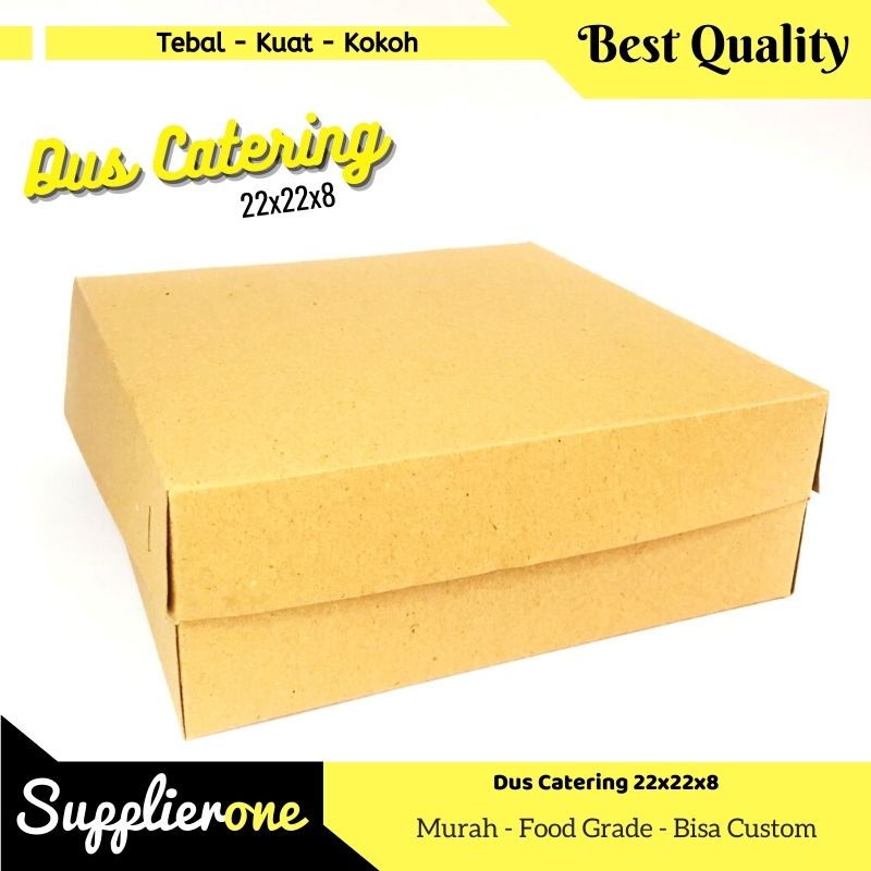 Jual Box Catering 22x22x8/ Dus Catering / Box Nasi / Lunch Box / Dus ...