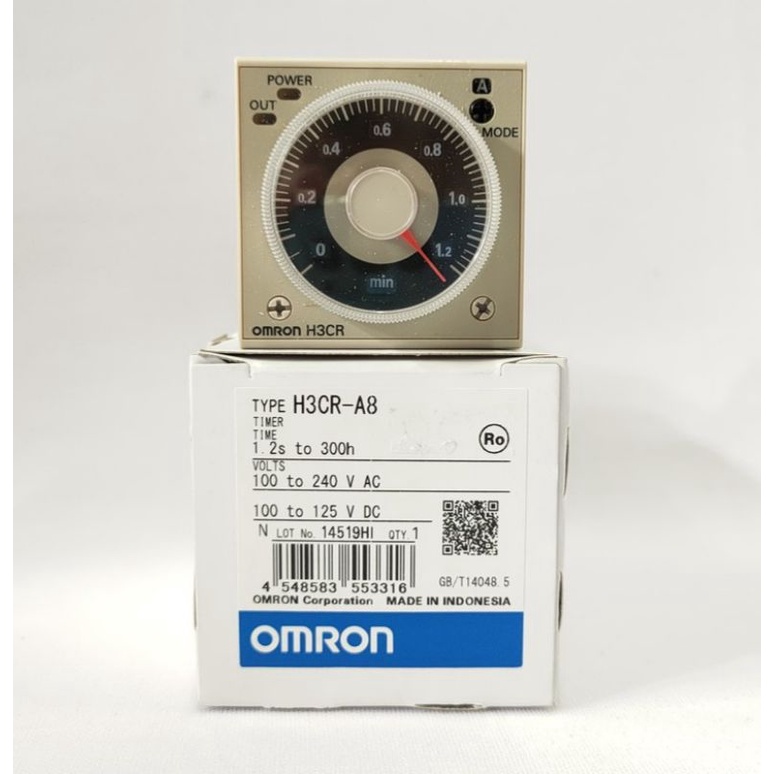 Jual Timer-TDR 8 Pin Omron H3CR-A8 + Socket | Shopee Indonesia
