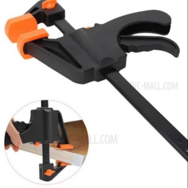 Jual F clamp 24 inch quick release, body besar Catok clamp kayu ratchet ...