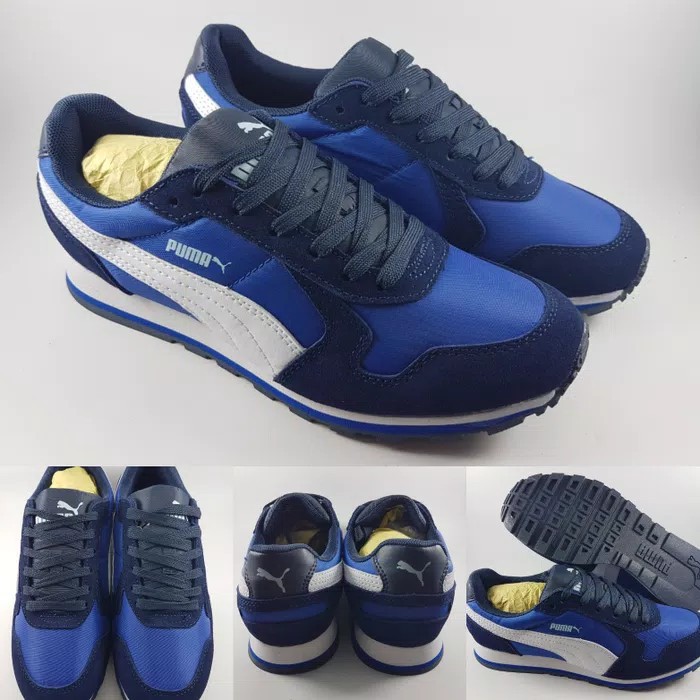 Jual Sepatu Lari Running Jogging Puma Saint Runner Navy Blue Biru Navy ...