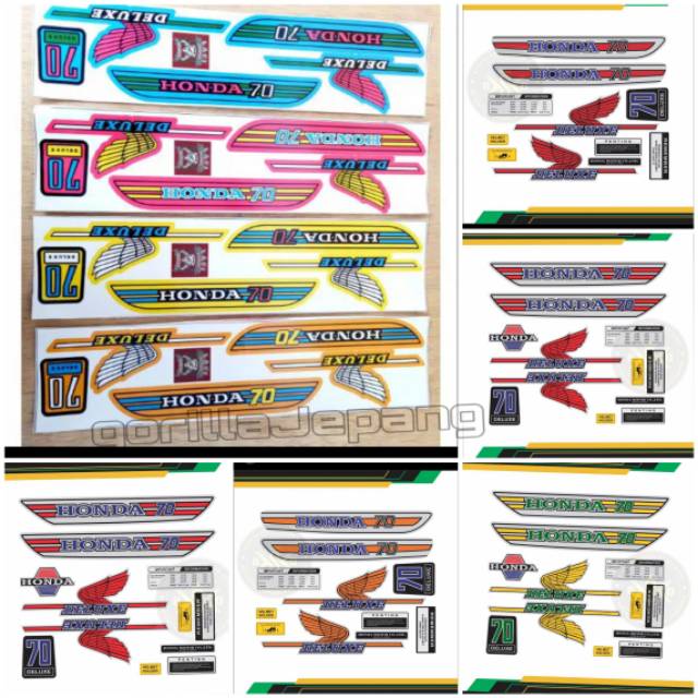 Jual Stiker bodi C70 set warna racing | Shopee Indonesia