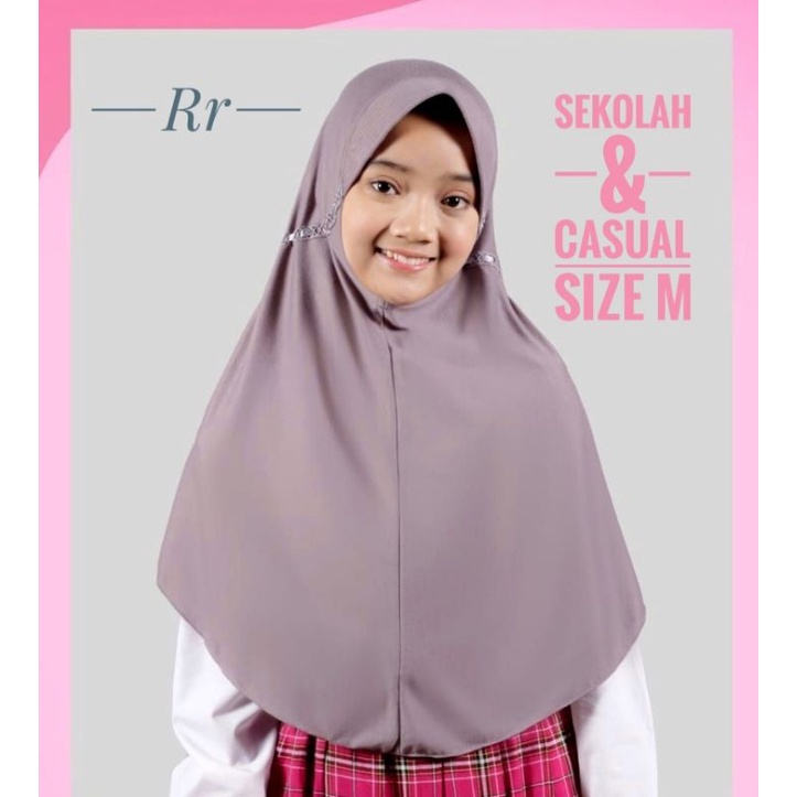 Jual Hijab Instan Serut Sekolah Pita Model RABBANI Inova Size M ...