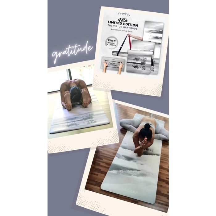 Jual mat-yoga- matras yoga mat 5mm & 2mm ekata rubber mat | the virtue ...