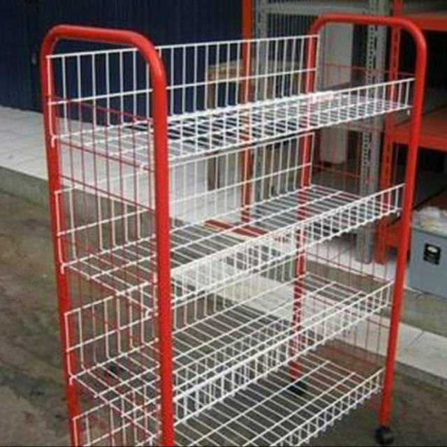 Jual RAK SERBAGUNA JUMBO RAK DISPLAY SNACK JUMBO RAK BESI 4 SUSUN ...