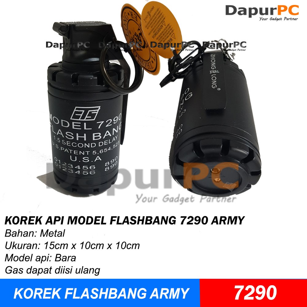 Jual KOREK API MODEL FLASHBANG 7290 ARMY | Shopee Indonesia