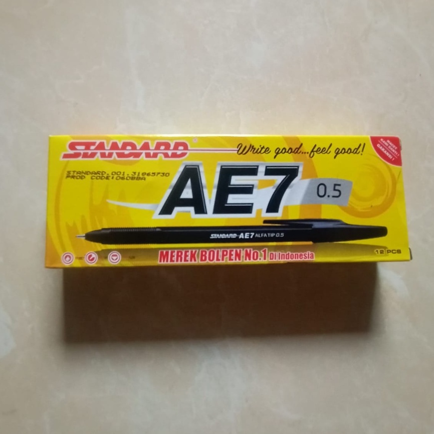 Jual Ecer Satuan Bolpen // pulpen // Pena standard AE7 0,5 mm warna ...