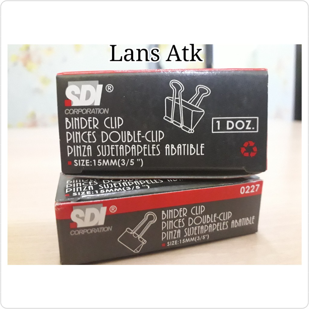 Jual Binder Clip SDI 0227 15mm (3/5") | Shopee Indonesia