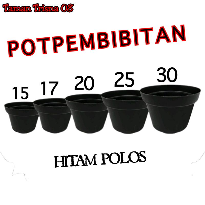 Jual POT HITAM POLOS/POT PEMBIBITAN/POT TANAMAN | Shopee Indonesia