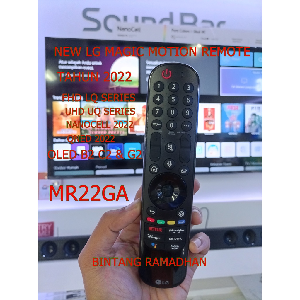 Jual REMOTE LG MR22 ORIGINAL - MAGIC MOTION MR22GA NEW 2022 ORIGINAL ...