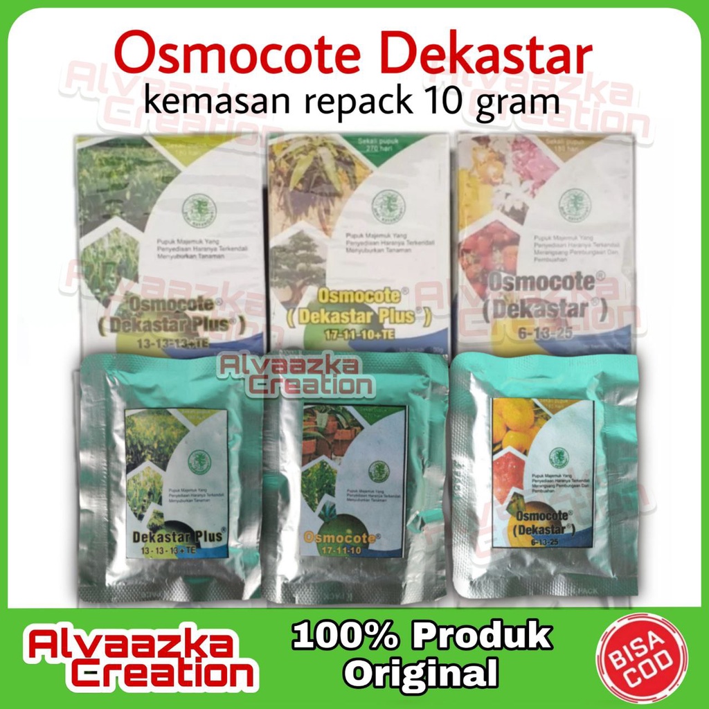 Jual Osmocote Dekastar 17-11-10 Dekastar 6-13-25 Dekastar 13-13-13 10 ...