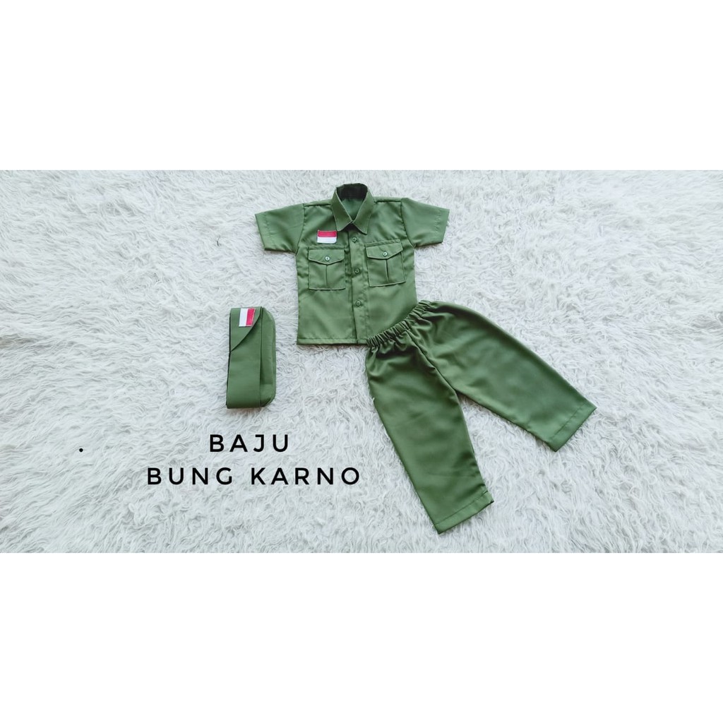 Jual KOSTUM SOEKARNO / KOSTUM PEJUANG ANAK / KOSTUM ANAK / BAJU PEJUANG ...