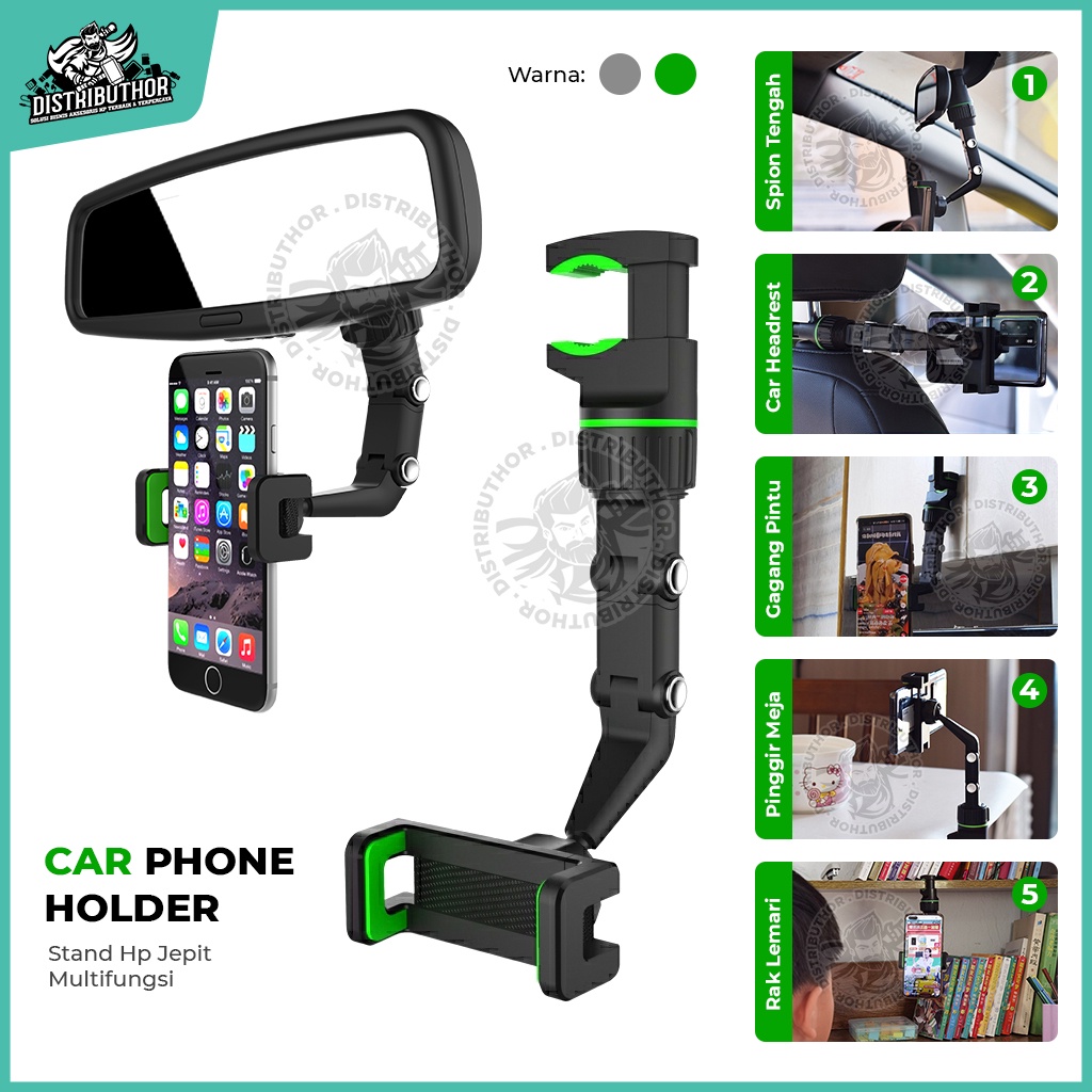 Jual Phone Holder Mobil 7 IN 1 Penjepit penyangga Hp universal meja rak ...