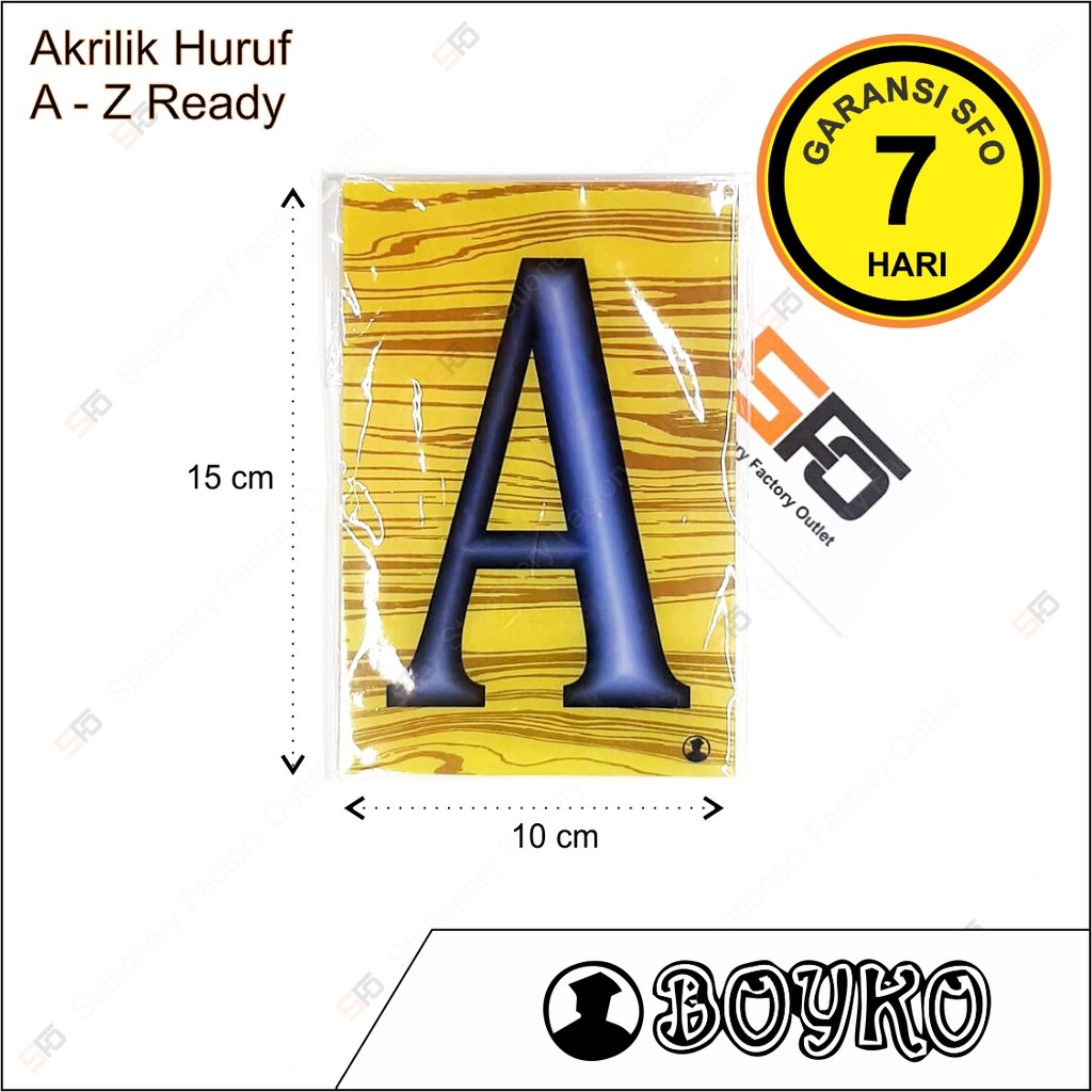 Jual Akrilik Huruf - Acrylic Sign 15cm x 10cm | Shopee Indonesia