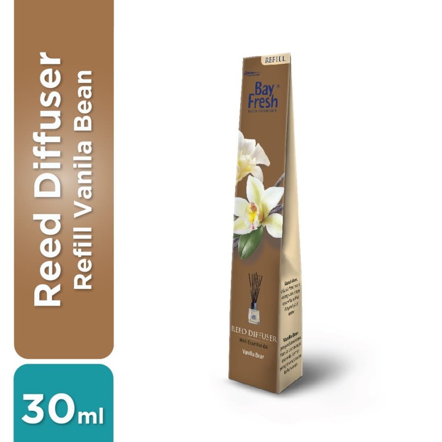 Jual Bay Fresh Reed Diffuser Reffil Pengharum Ruangan Vanilla Bean 30ml | Shopee Indonesia