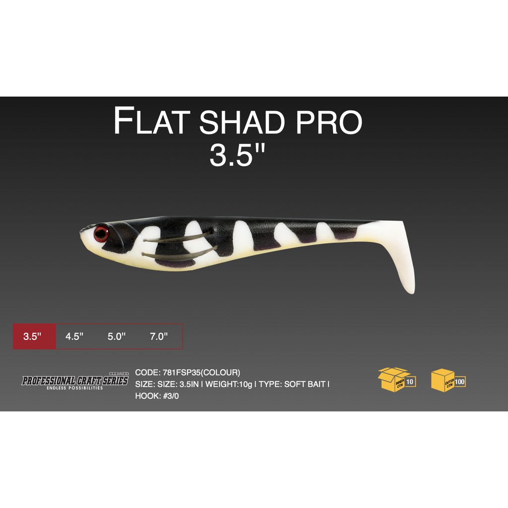 Jual Zerek FLAT SHAD PRO Soft Bait 3,5"/10g | Shopee Indonesia