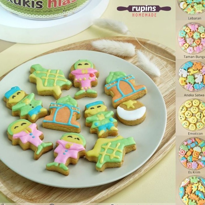 Jual Kukis Lebaran Kukis Hias Rupins | Shopee Indonesia