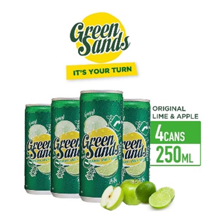 Jual Green Sands Lime & Apple Kaleng 4 x 250 mL | Shopee Indonesia