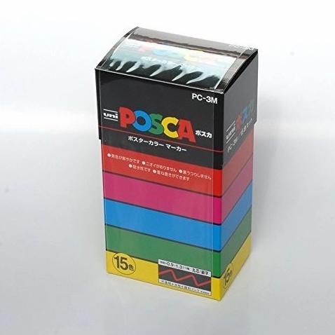 Jual Uni Posca Paint Marker PC-3M Fine Point - spidol set 15 warna ...