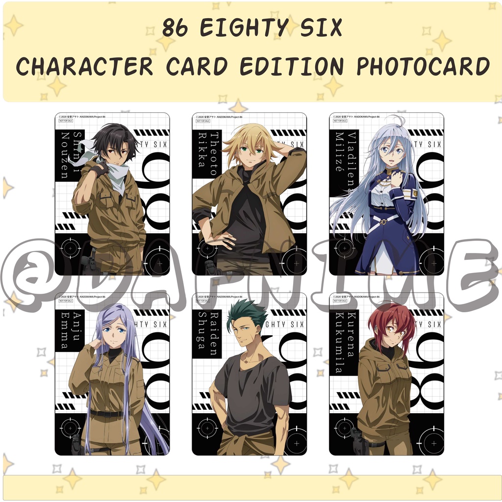 Jual 86 EIGHTY SIX CHARACTER CARD EDITION PHOTOCARD ANIME | Shopee ...