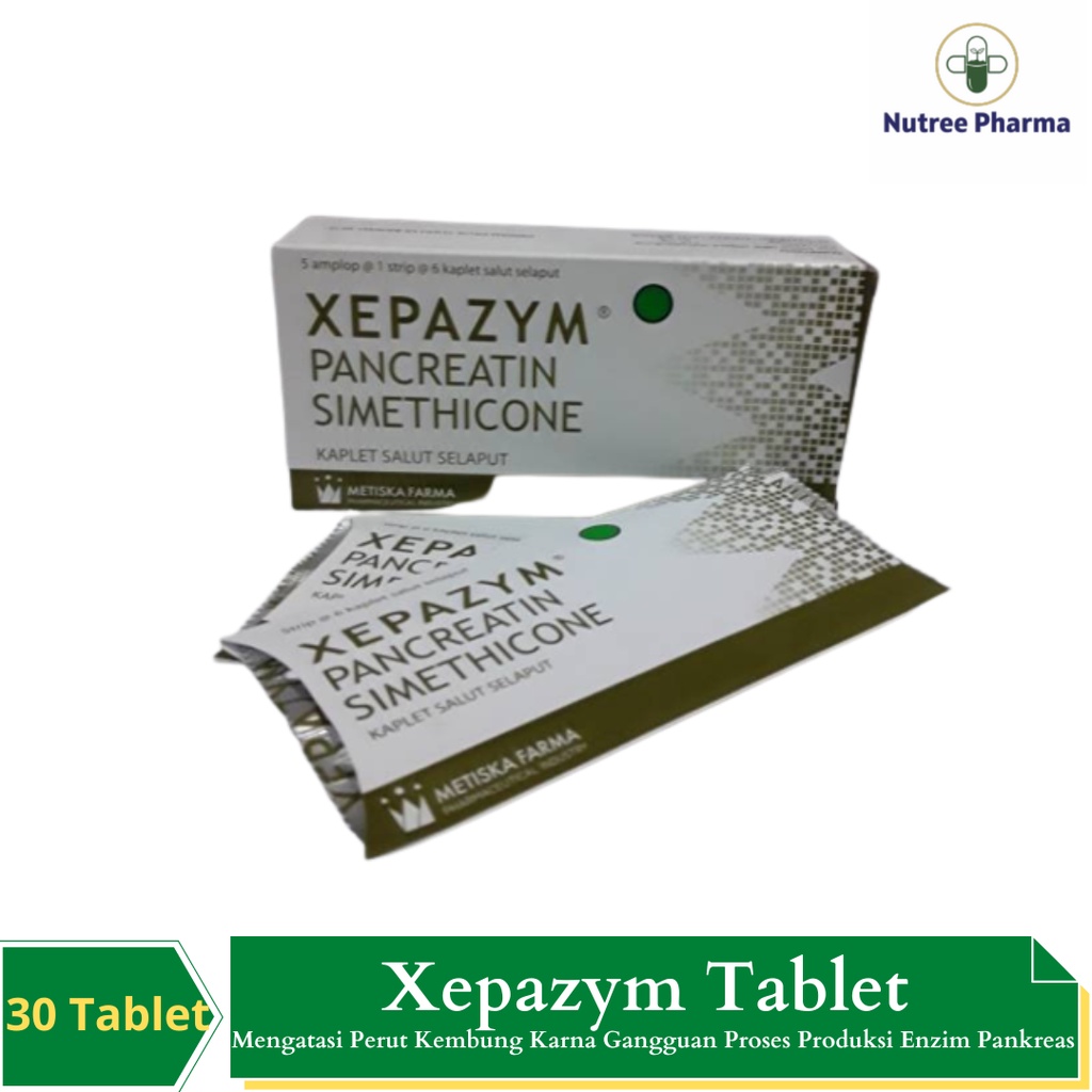 Jual XEPAZYM PANCREATIN SIMETHICONE ISI 30 TAB | Shopee Indonesia