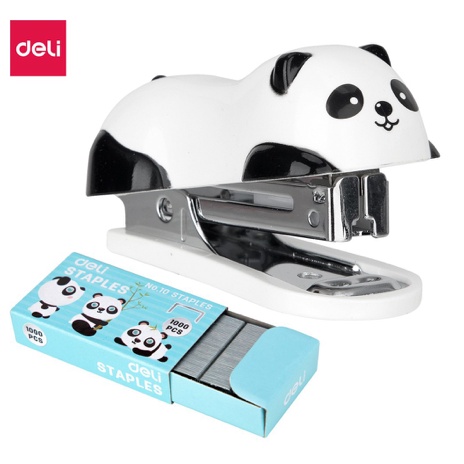 Jual Staples/Stapler Deli Mini Muka Panda 0453 | Shopee Indonesia