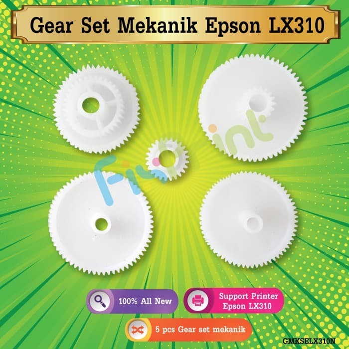 Jual Gear Set Mekanik Epson LX-310 LQ-310 Gir Printer LQ310 LX310 LX ...