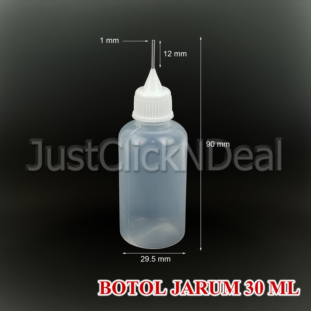 Jual Botol Jarum Tetes 10 30 50 ml Needle Dropper Refill Liquid Salt ...