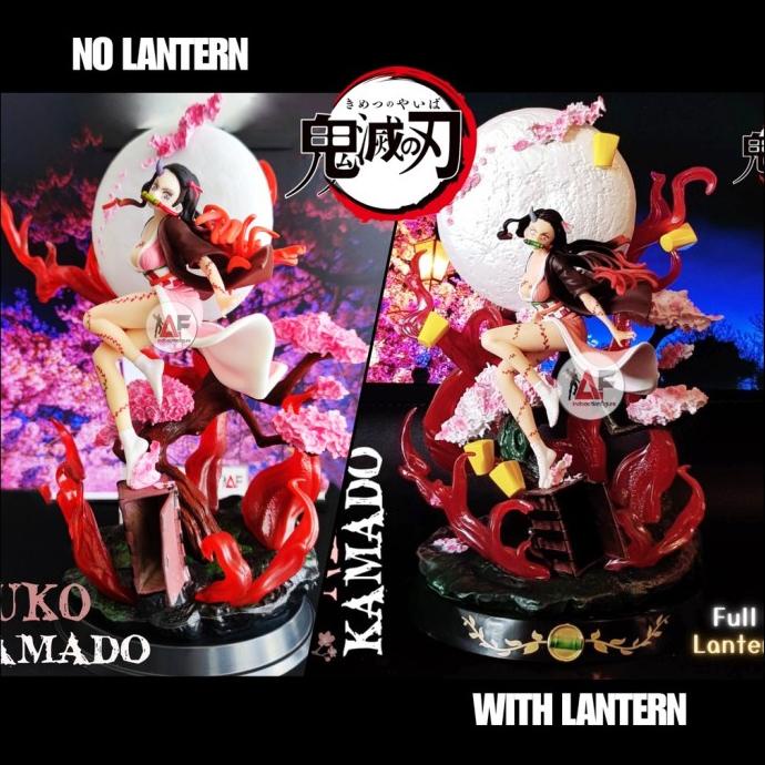 Jual RARE Statue Nezuko Kamado Demon Slayer sakura tree full moon ...