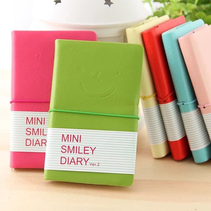 Jual Korean Mini Notes | Mini Smiley Diary | Shopee Indonesia