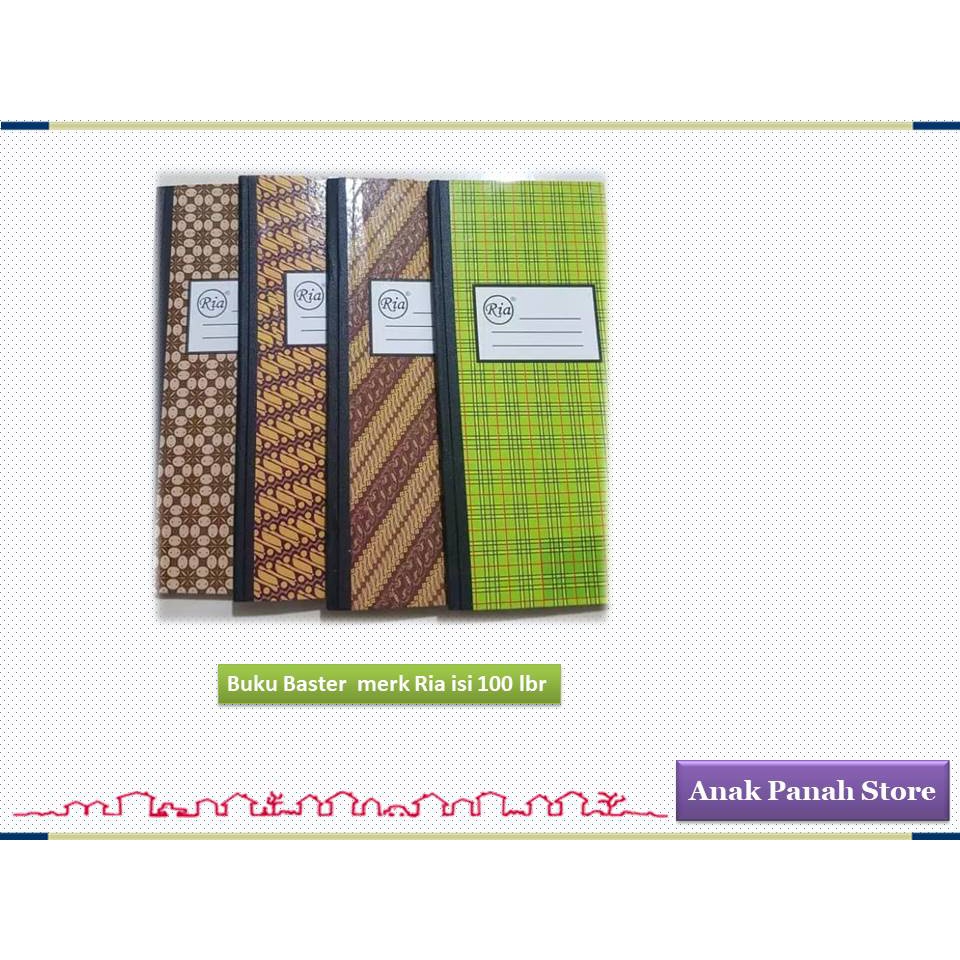 Jual Buku Baster Merk Ria 100 | Shopee Indonesia