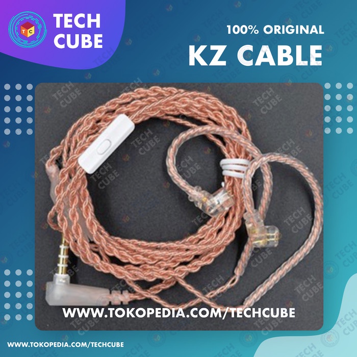 Jual Kabel KZ Cable KZ Upgrade Copper Silver Type C ZSN Pro ZS10 Mic ...