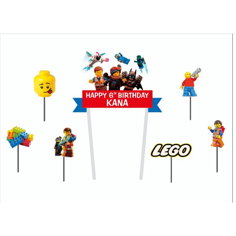 Jual Topper Cake Lego PAKE NAMA | Shopee Indonesia