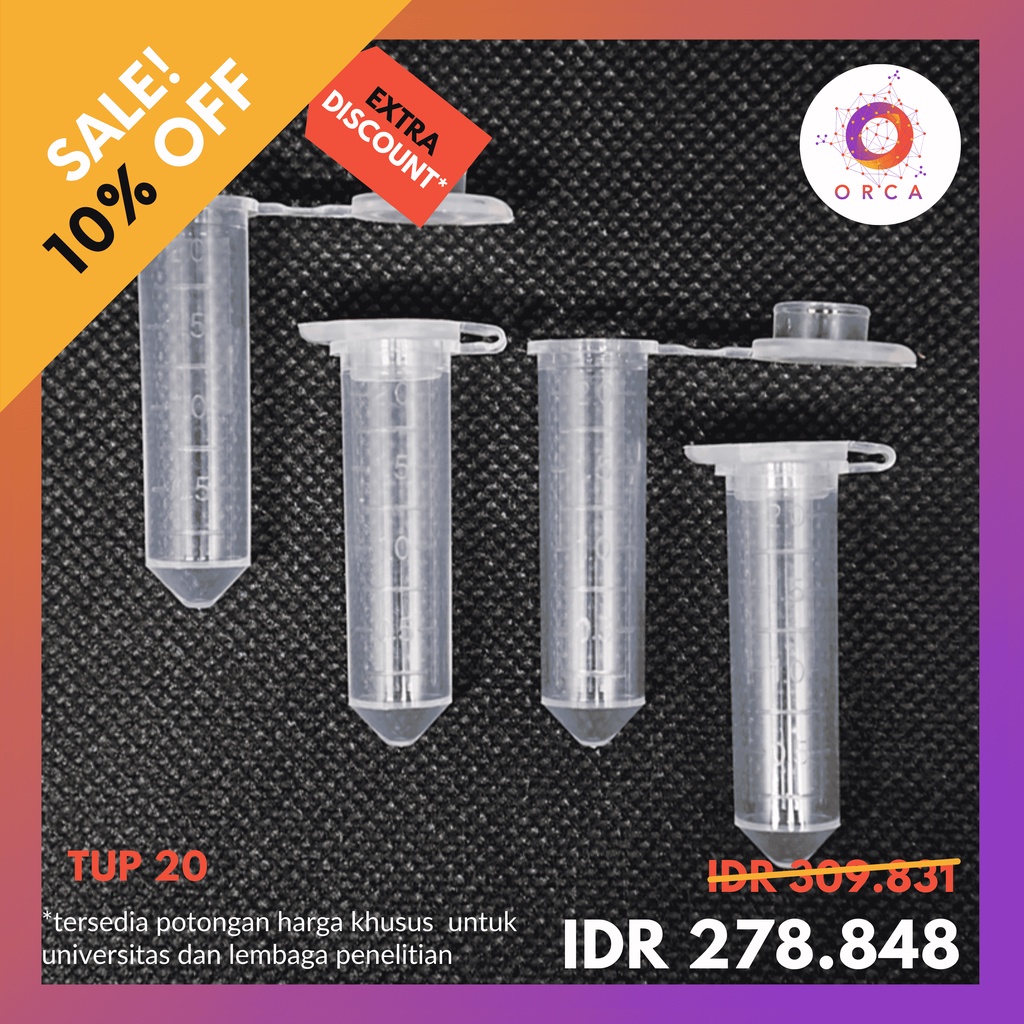 Jual Microcentrifuge Tube 2ml - Tabung PCR Micro Mikro 2.0ml Eppendorf | Shopee Indonesia