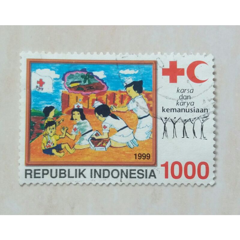 Jual Ecer Satuan Perangko Bekas Kampanye Milenium Palang Merah & Bulan ...