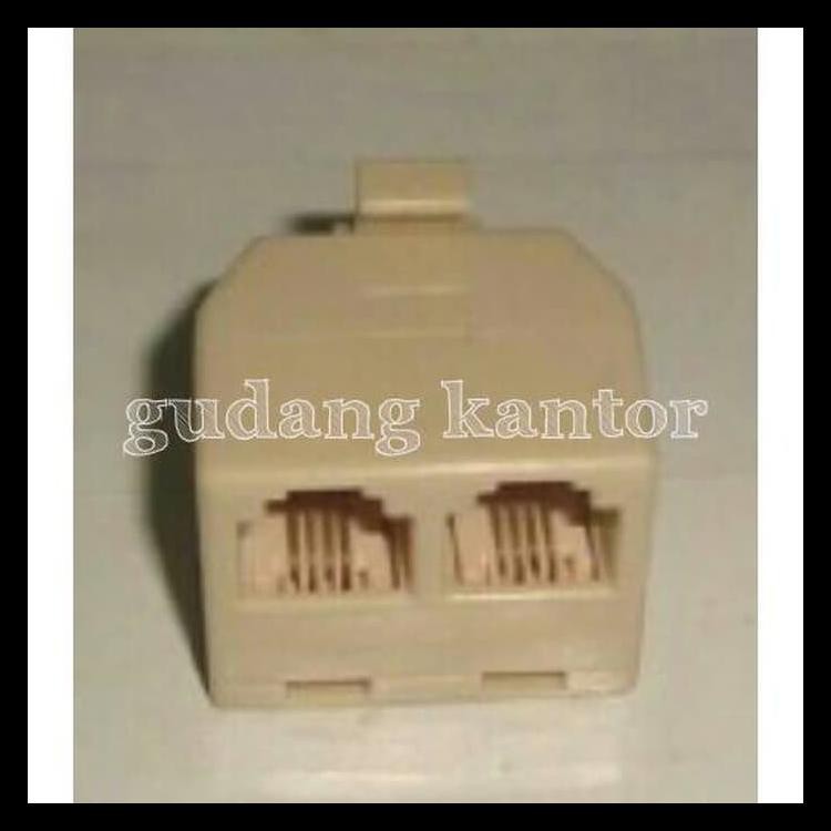 Jual 85ZF KONEKTOR ADAPTER SPLITTER RJ11 (TELEPON ADSL) 1 INPUT MALE TO ...