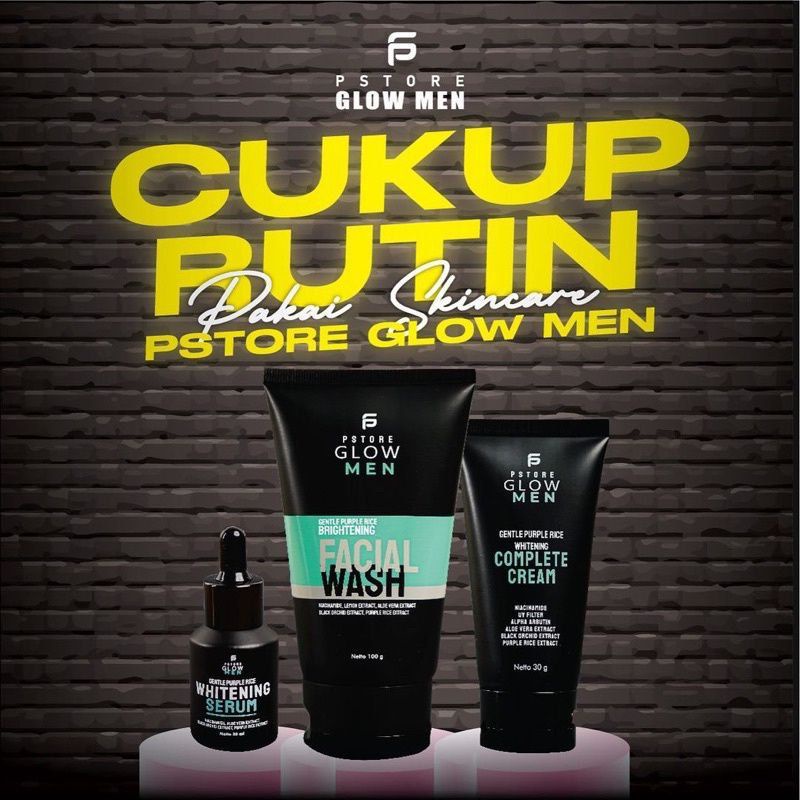 Jual PS GLOW SKINCARE MEN PENGHILANG FLEK HITAM PENCERAH WAJAH PRIA ...