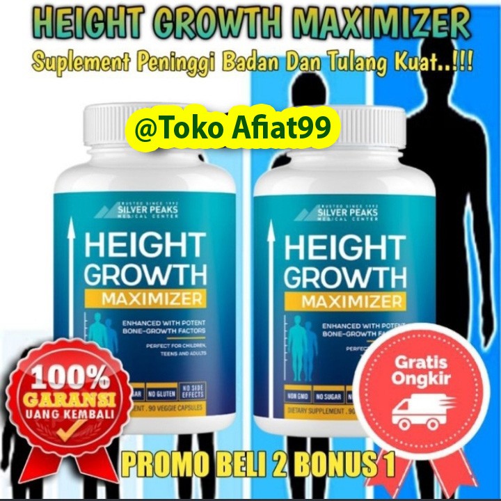 Jual Promo 3 Botol Peninggi Badan Super Cepat Height Growth Maximizer USA Original | Shopee ...