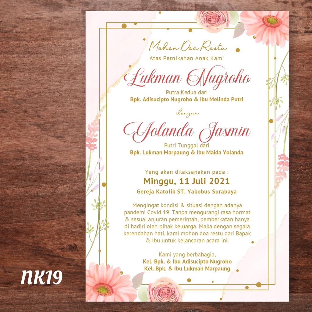 Jual Kartu / Stiker ucapan syukur / Tasyakuran pernikahan / mohon doa restu pernikahan wedding ...