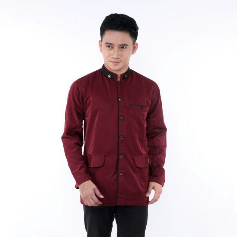 Jual Jas Koko JASKO POLOS Murah Warna Hijau Putih Krem Hitam Merah ...