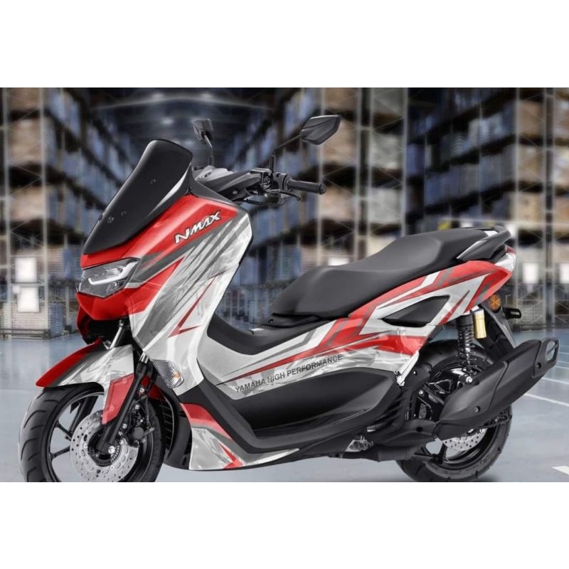 Jual Decal New Nmax Full Body Grapis Abu Lis Putih | Shopee Indonesia