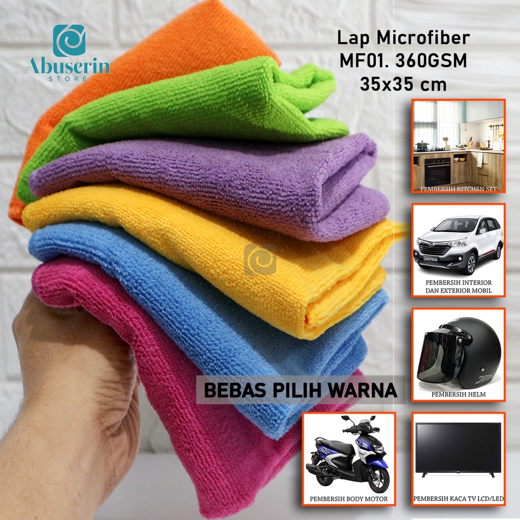 Jual Lap Microfiber MF01 (PILIH WARNA) | Shopee Indonesia