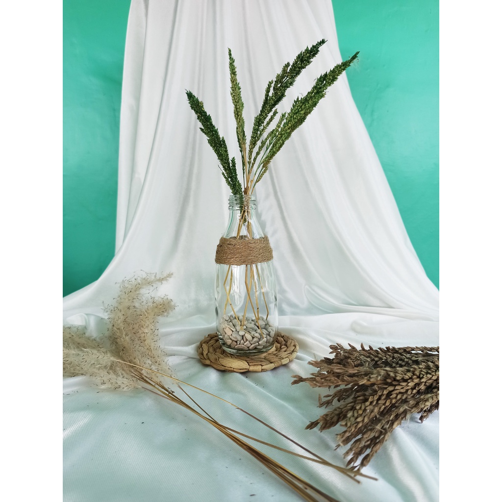 Jual vas bunga / vas bunga kaca / botol kaca bening / vas bunga ...